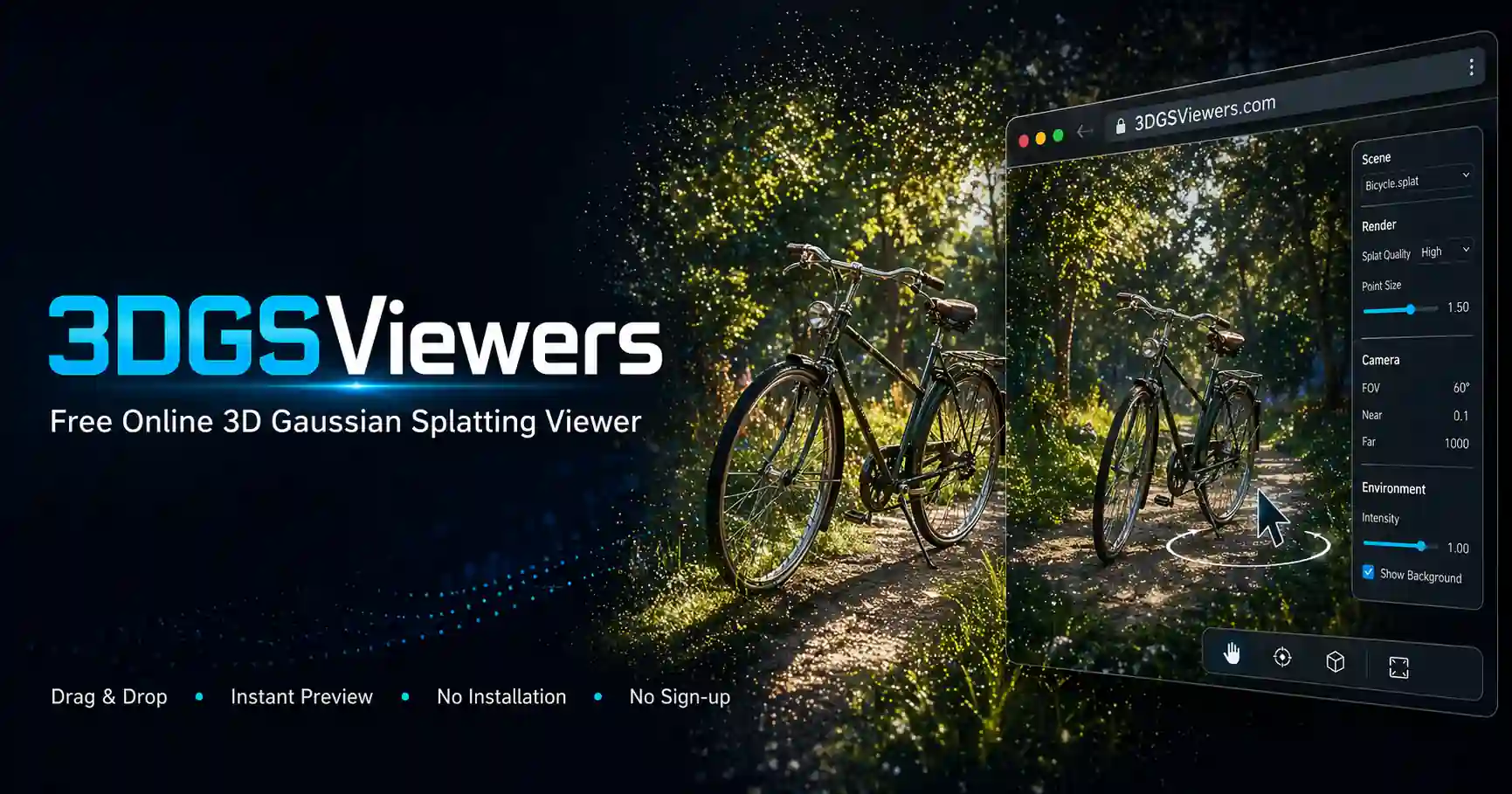 Free 3DGS Viewer - Online 3D Gaussian Splatting Viewer, Converter ...